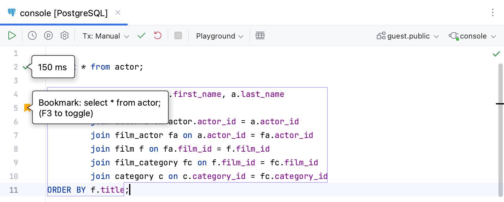 Icon reference | DataGrip Documentation