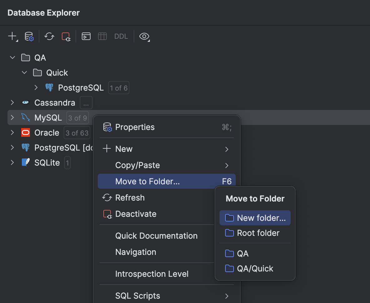 Database tool window | PyCharm Documentation