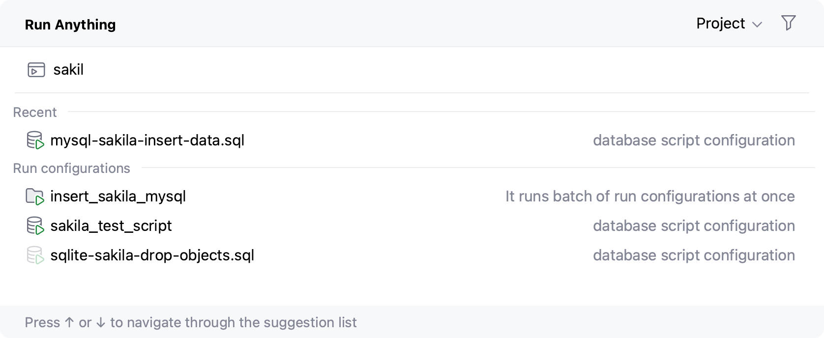 Run anything | DataGrip Documentation