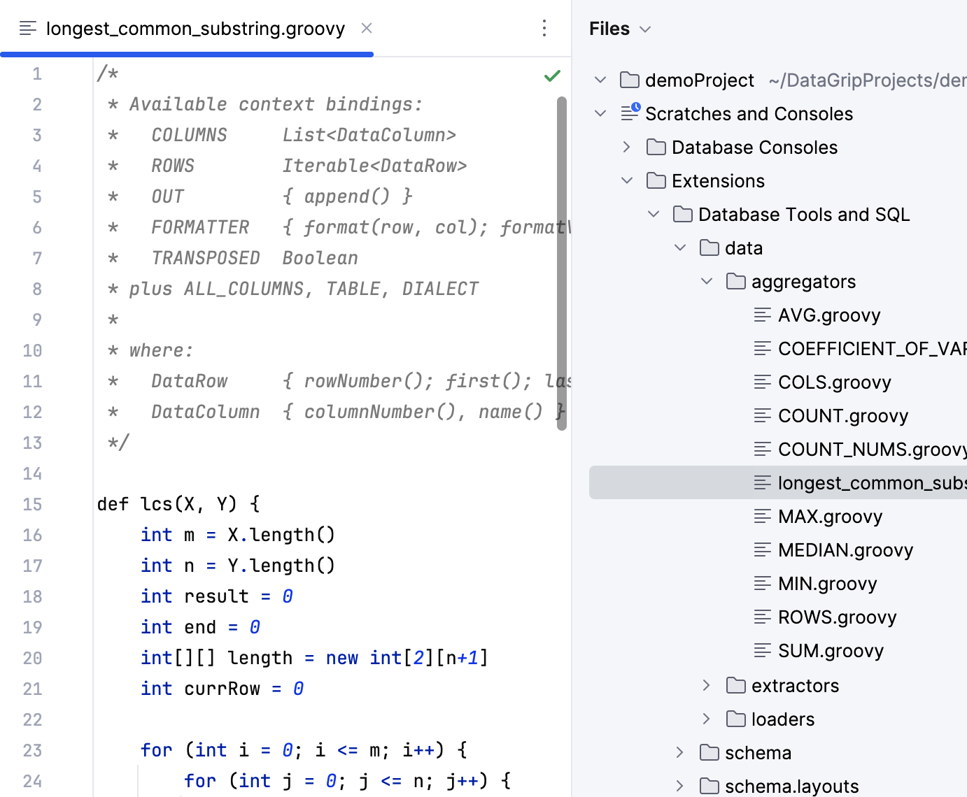 Use Files tool window | DataGrip Documentation