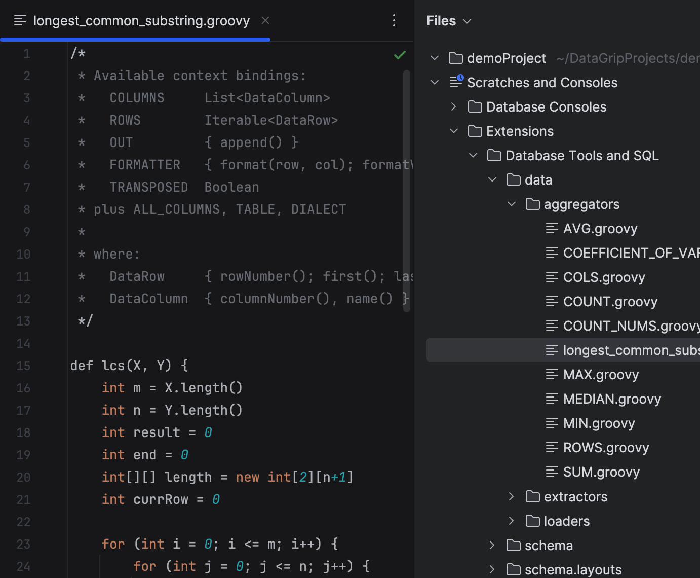 Use Files tool window | DataGrip Documentation