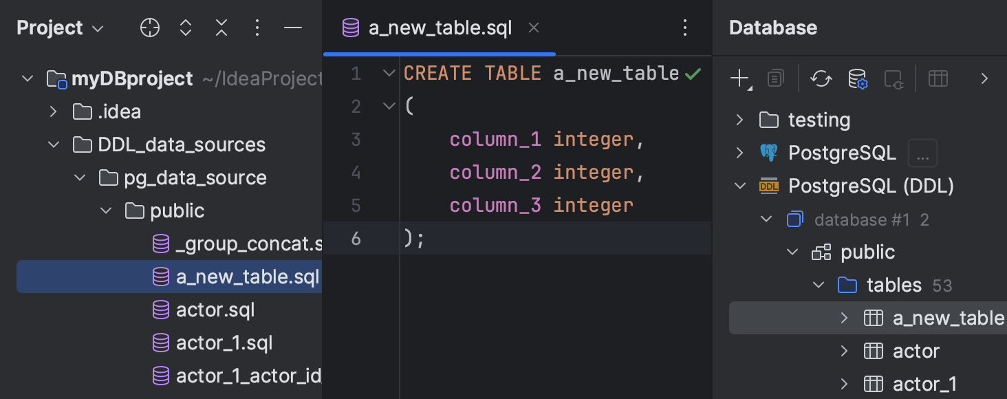 Glossary for the database management functionality | PyCharm Documentation