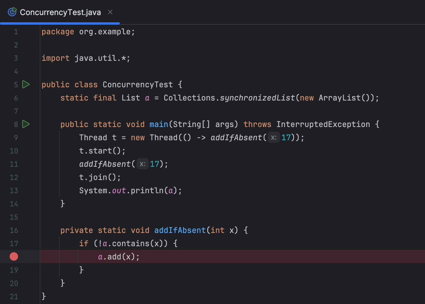 Tutorial Detect Concurrency Issues Intellij Idea Documentation 4844