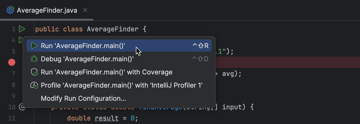 Tutorial: Debug your first Java application | IntelliJ IDEA Documentation