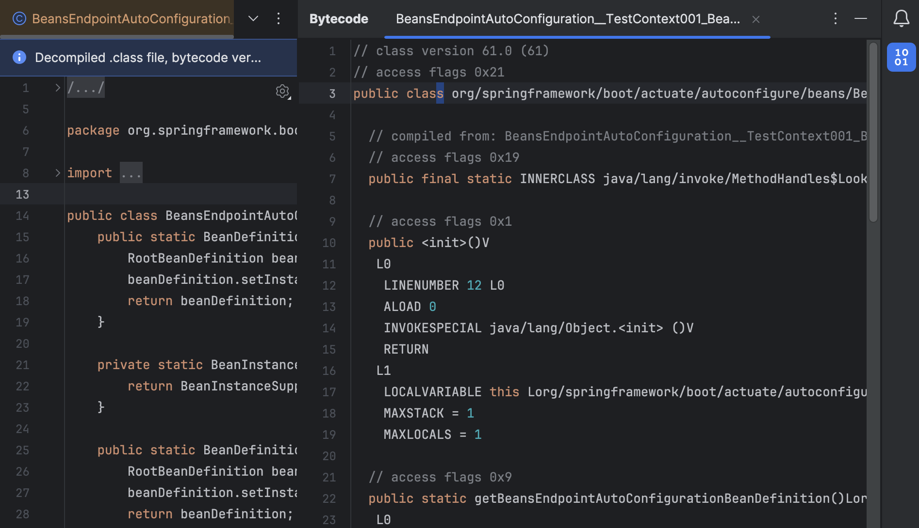 Java bytecode decompiler | IntelliJ IDEA Documentation