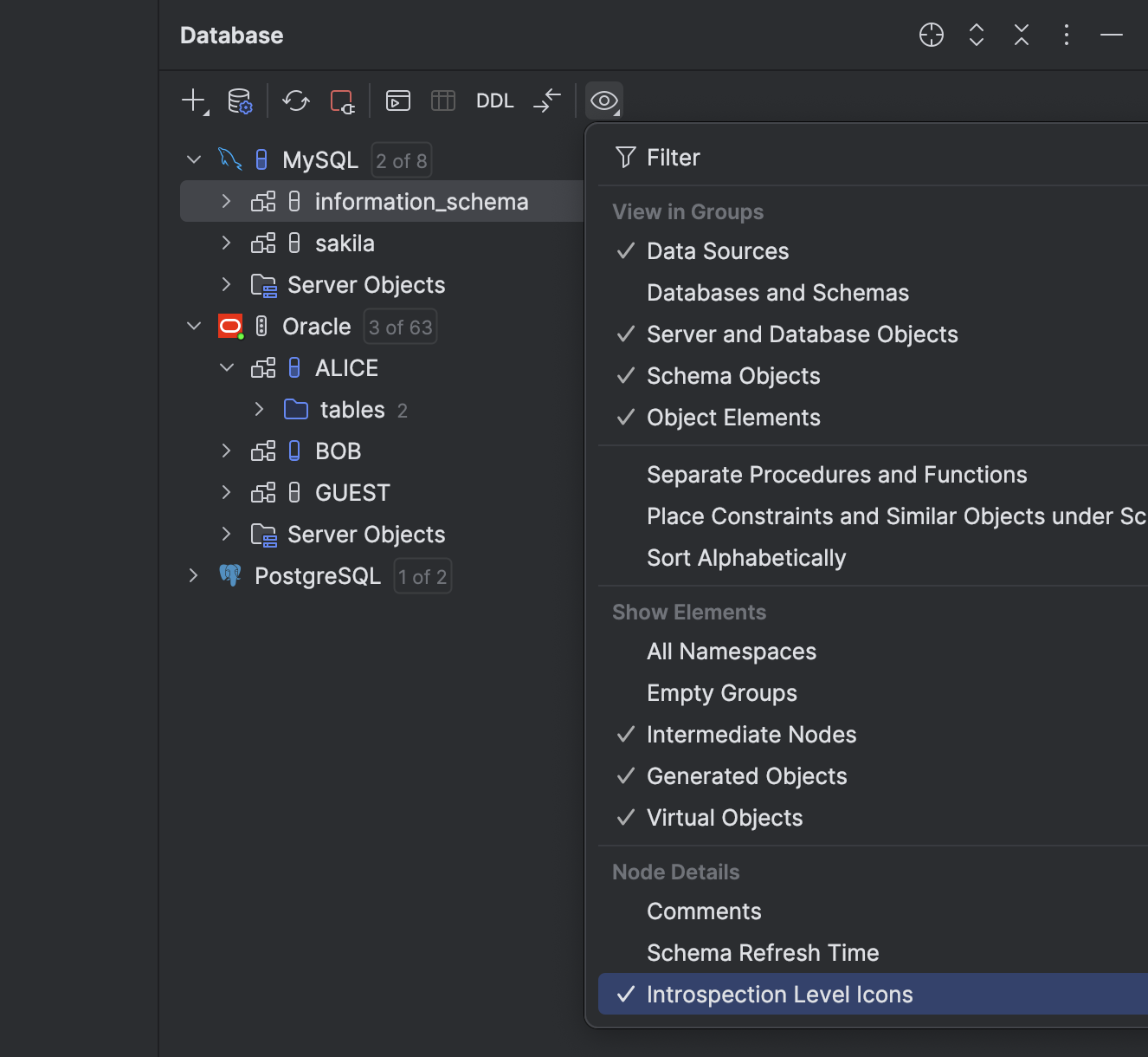 Introspection levels | IntelliJ IDEA Documentation