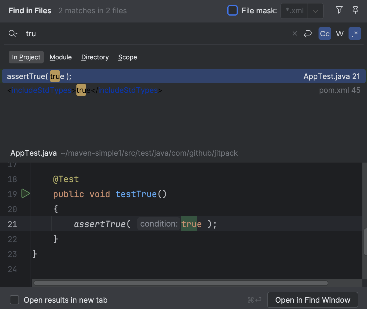 搜索和替换项目中的目标 | IntelliJ IDEA 文档