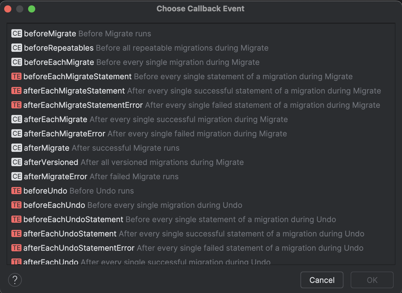 Flyway | IntelliJ IDEA Documentation
