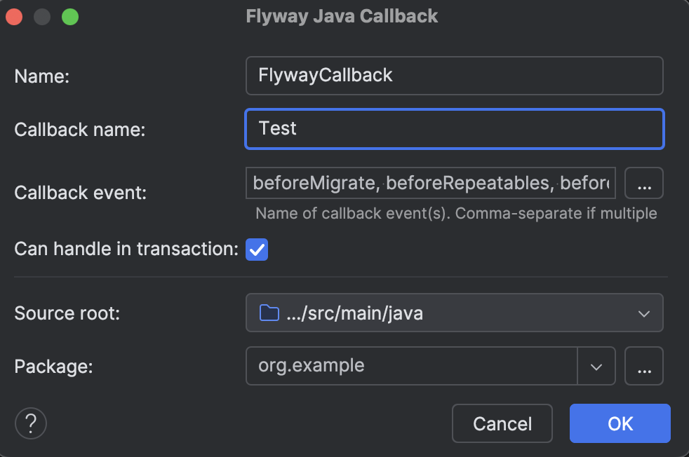 Flyway | IntelliJ IDEA Documentation
