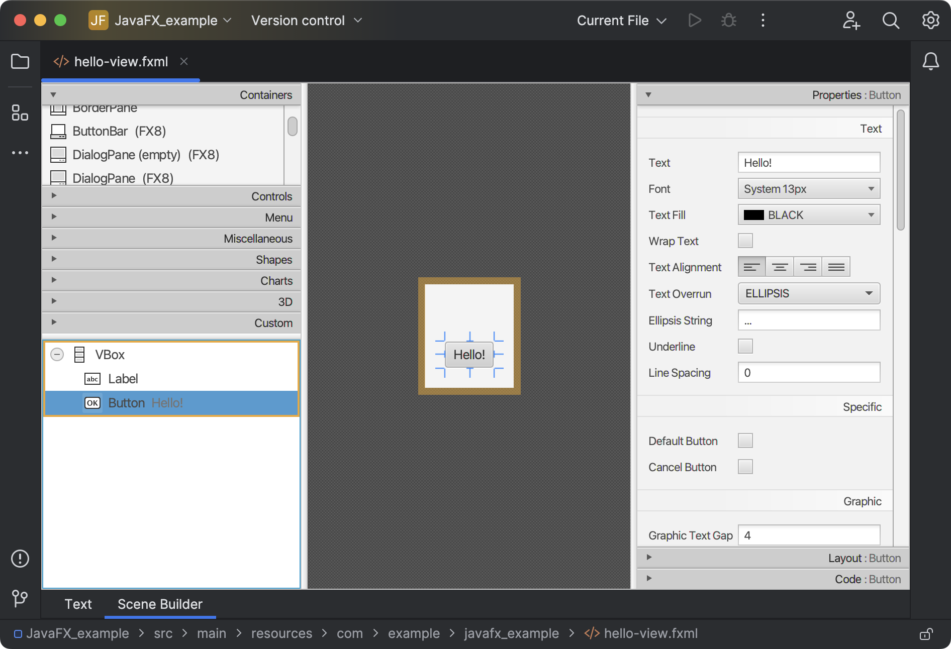 配置 JavaFX Scene Builder | IntelliJ IDEA 文档