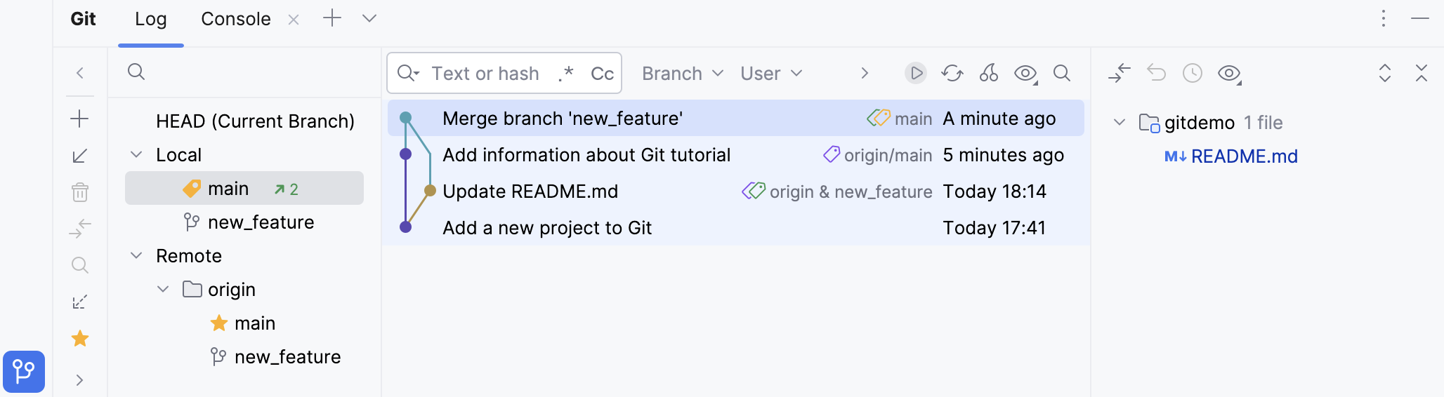 Tutorial: Getting started with Git in WebStorm | WebStorm Documentation