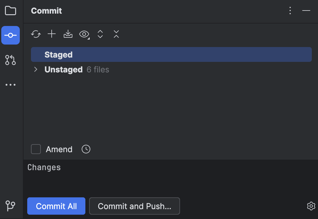 Commit and push changes to Git repository | PyCharm Documentation
