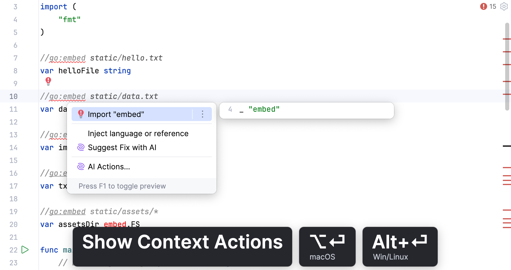 Auto import | GoLand Documentation