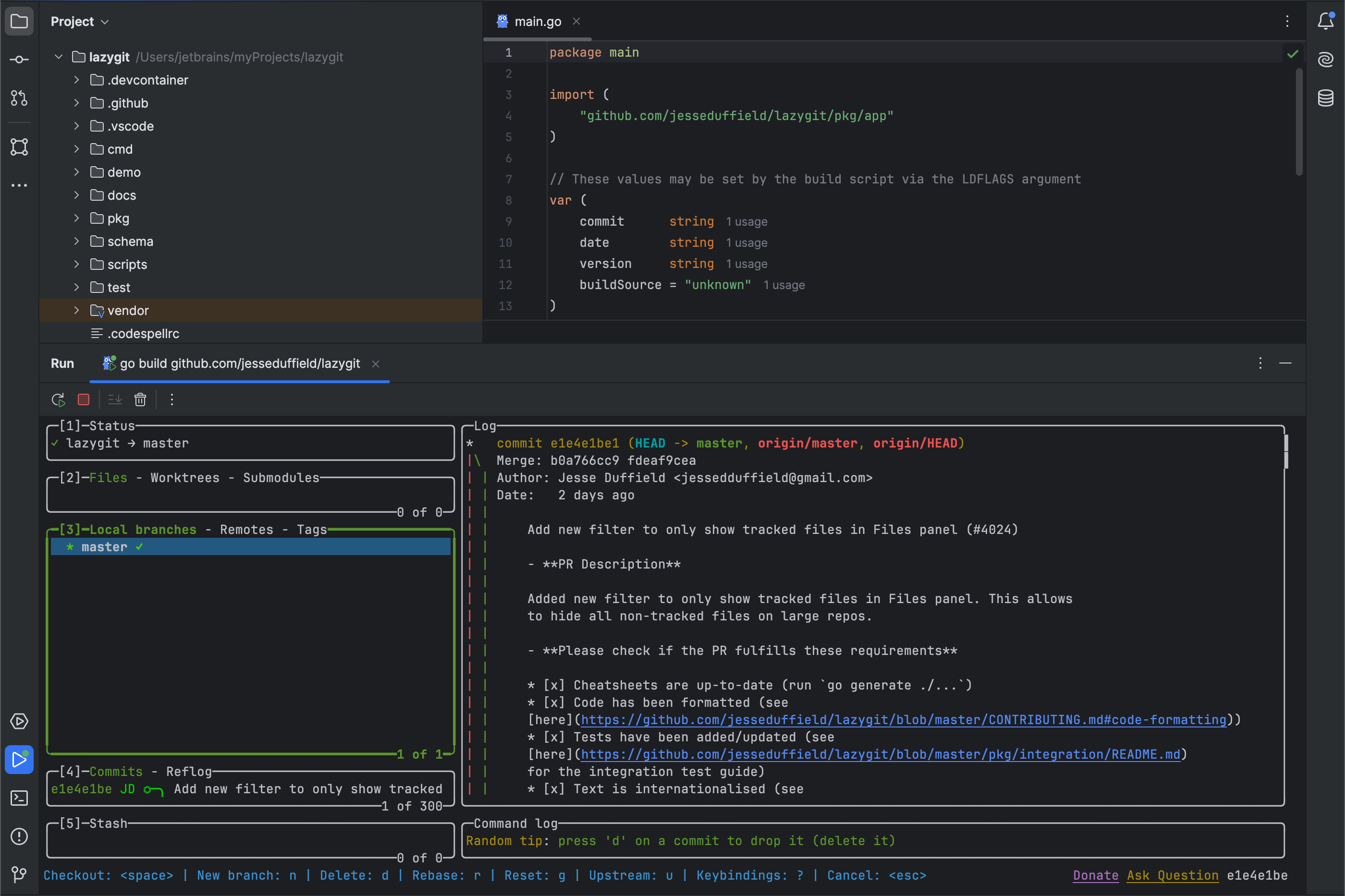 Running | GoLand Documentation