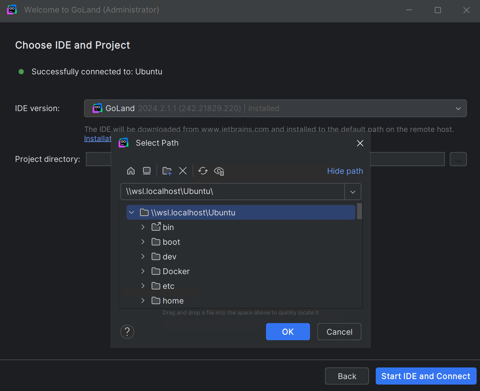 Connect to a remote server from GoLand | GoLand Documentation