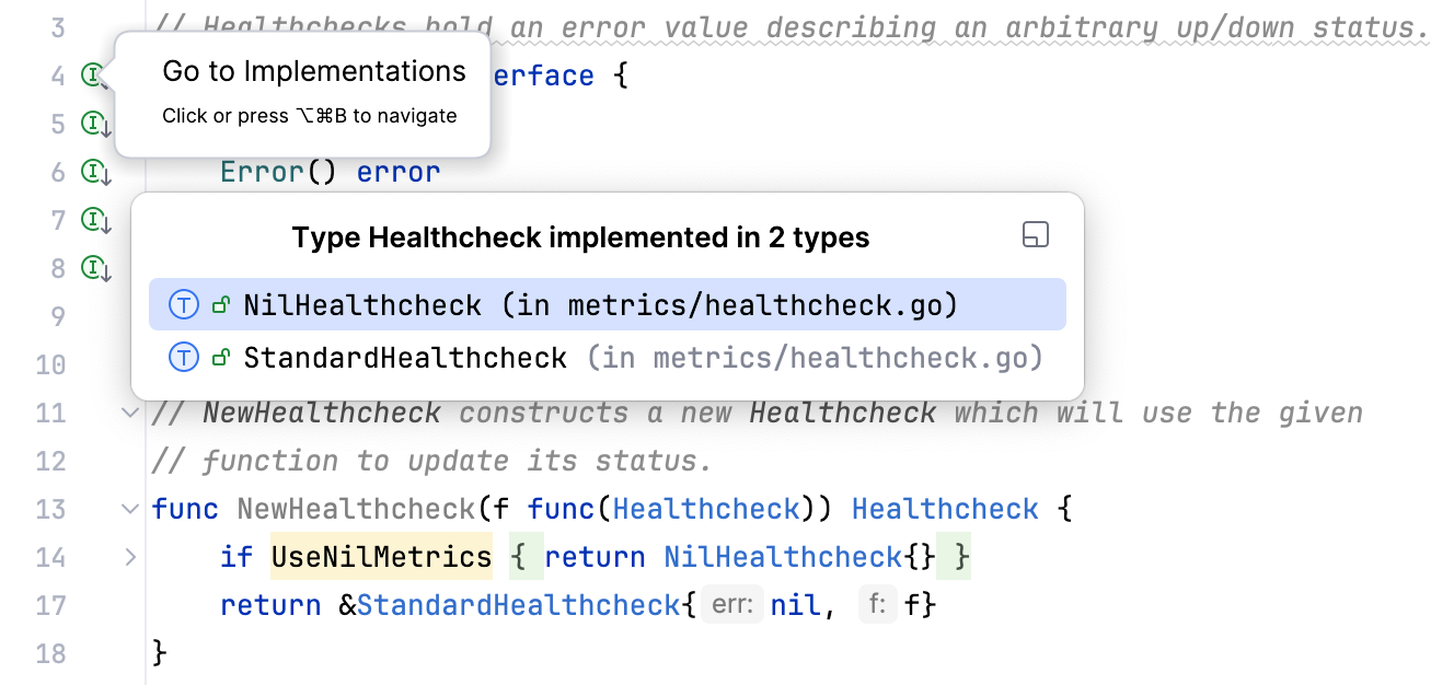 Source code navigation | GoLand Documentation