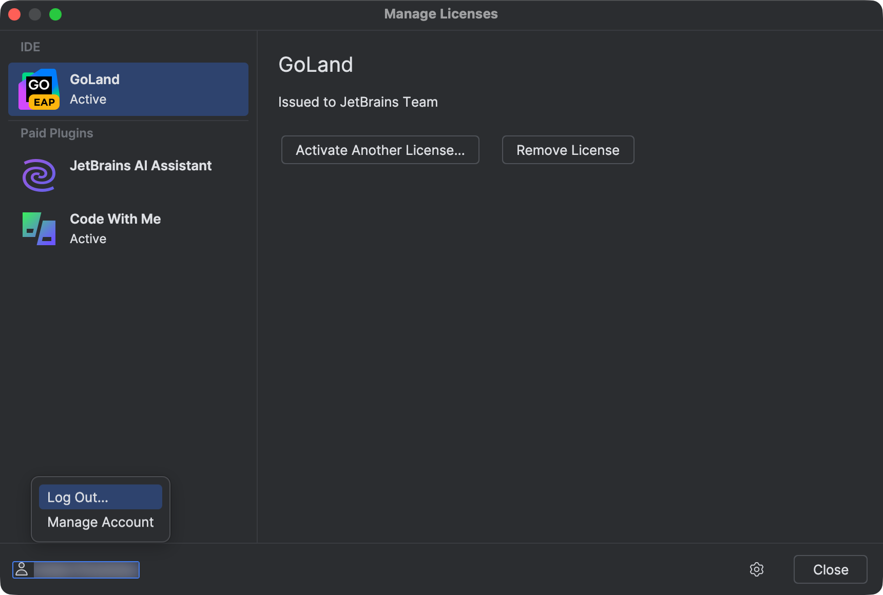Register GoLand | GoLand Documentation