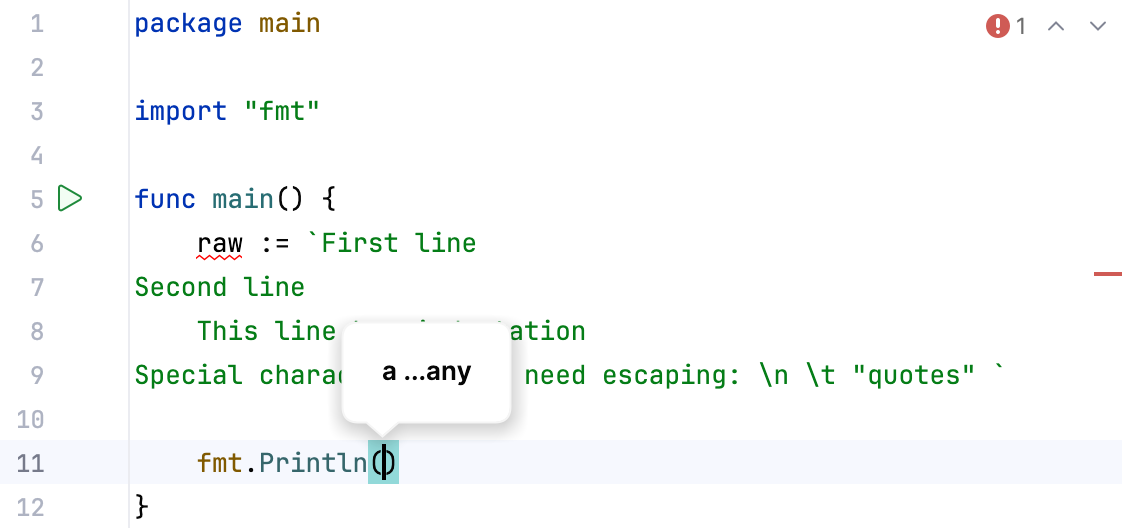 Go configuration | IntelliJ IDEA Documentation