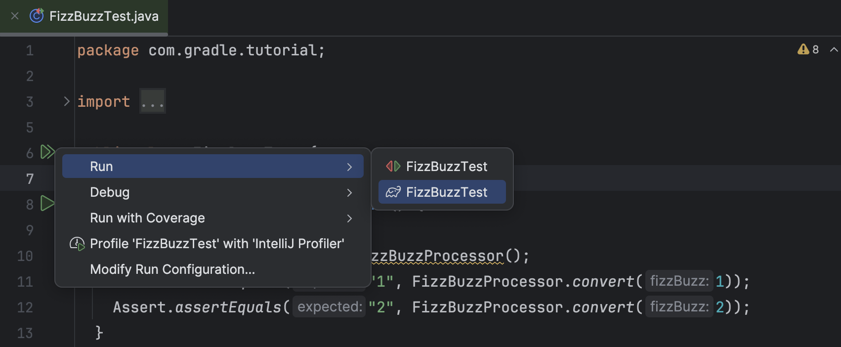 Testing in Gradle | IntelliJ IDEA Documentation