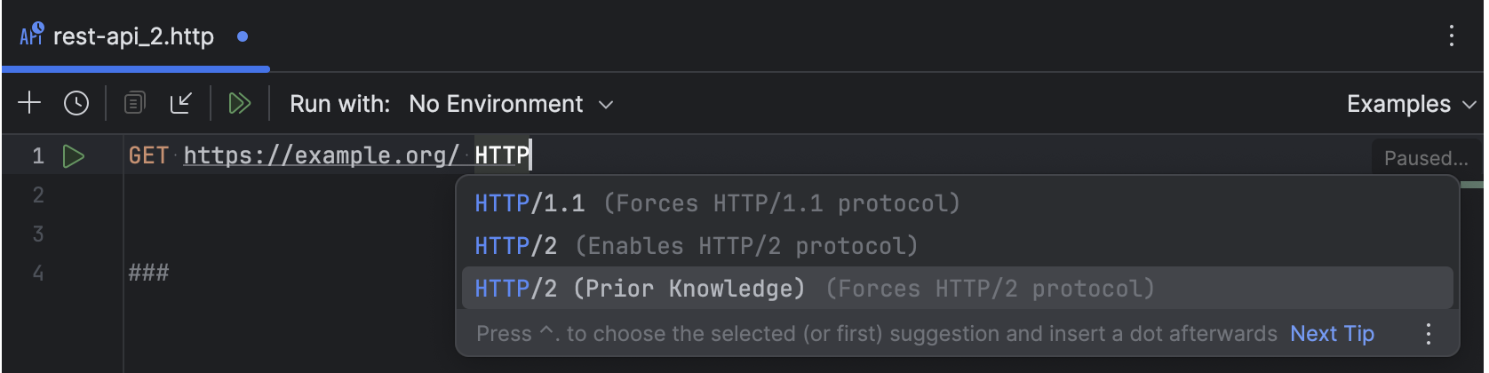 HTTP Client | PyCharm Documentation