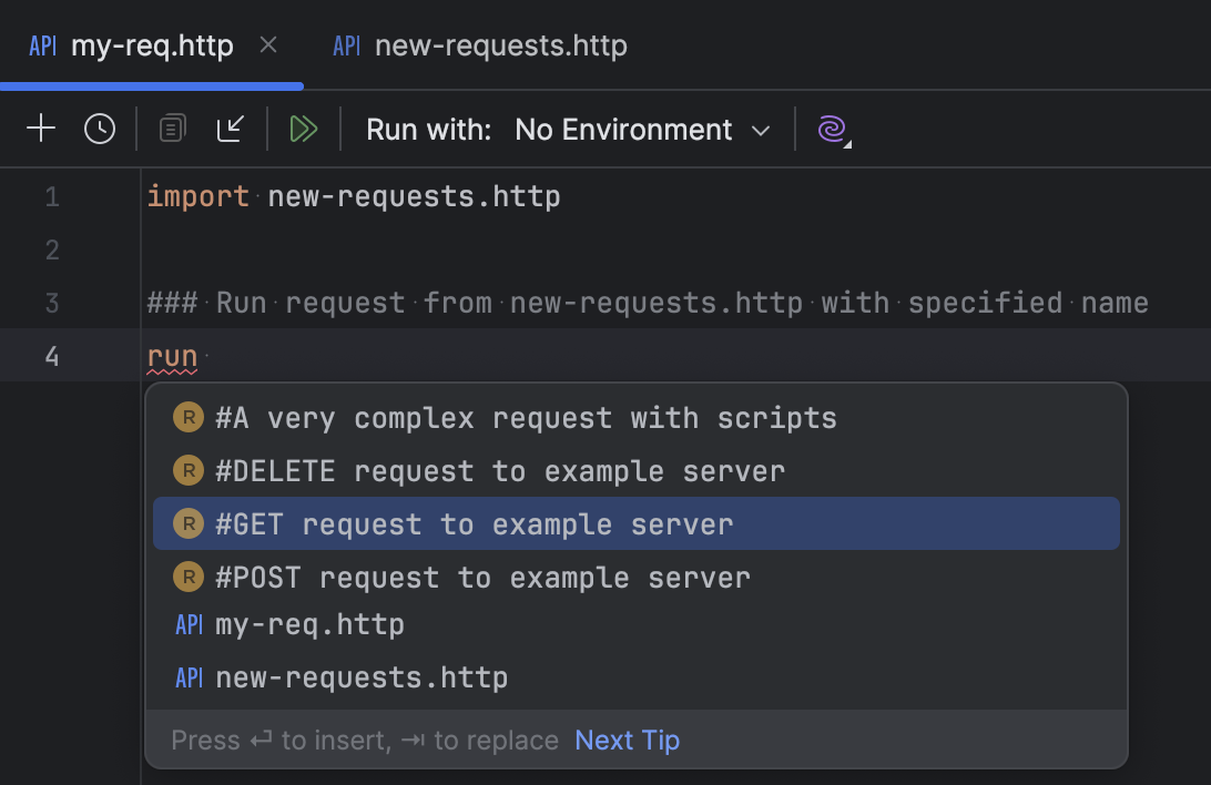 HTTP Client | IntelliJ IDEA Documentation