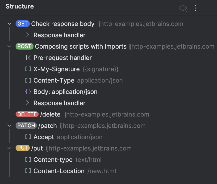 HTTP Client | WebStorm Documentation
