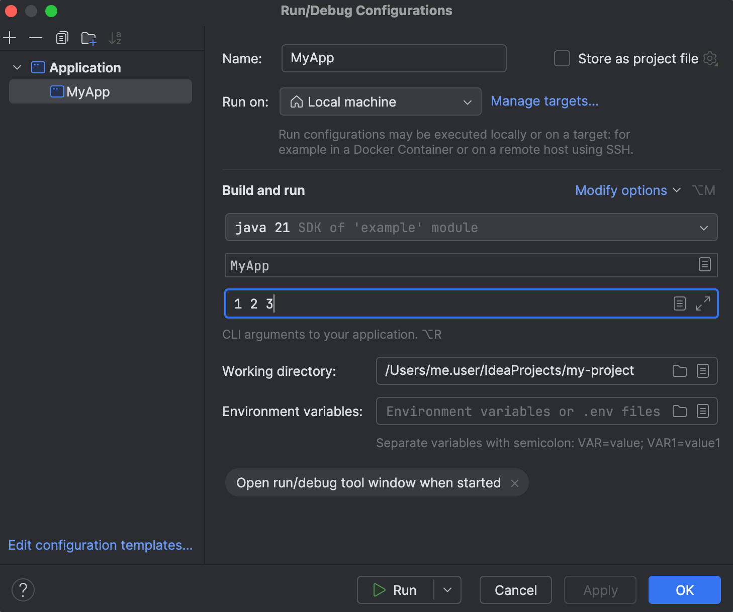 Program arguments, VM options, environment variables | IntelliJ IDEA ... Program arguments, VM options, environment variables | IntelliJ IDEA ...