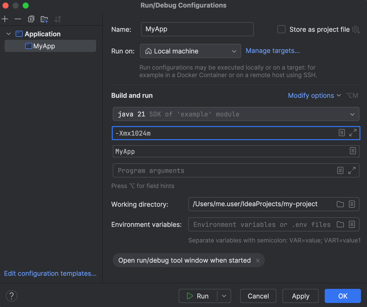 Program arguments, VM options, environment variables | IntelliJ IDEA ... Program arguments, VM options, environment variables | IntelliJ IDEA ...