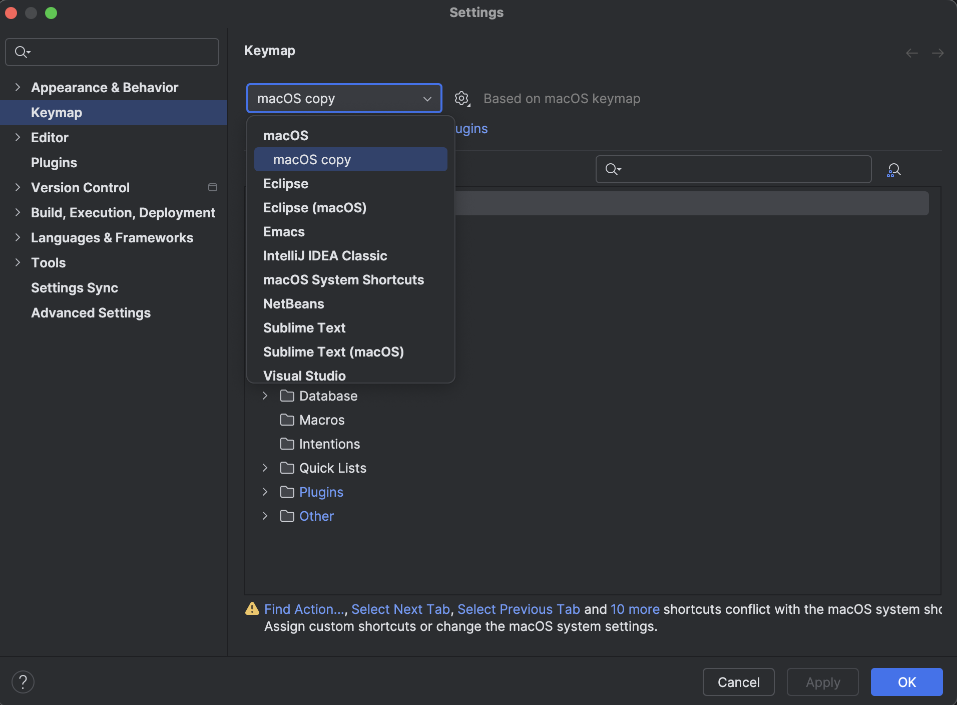 Configure keyboard shortcuts | IntelliJ IDEA Documentation