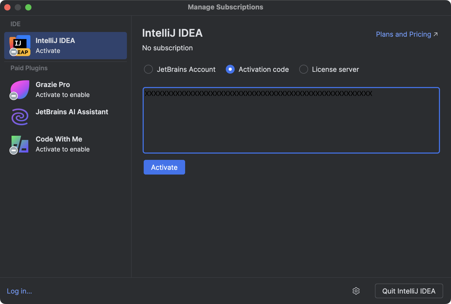 Register IntelliJ IDEA | IntelliJ IDEA Documentation