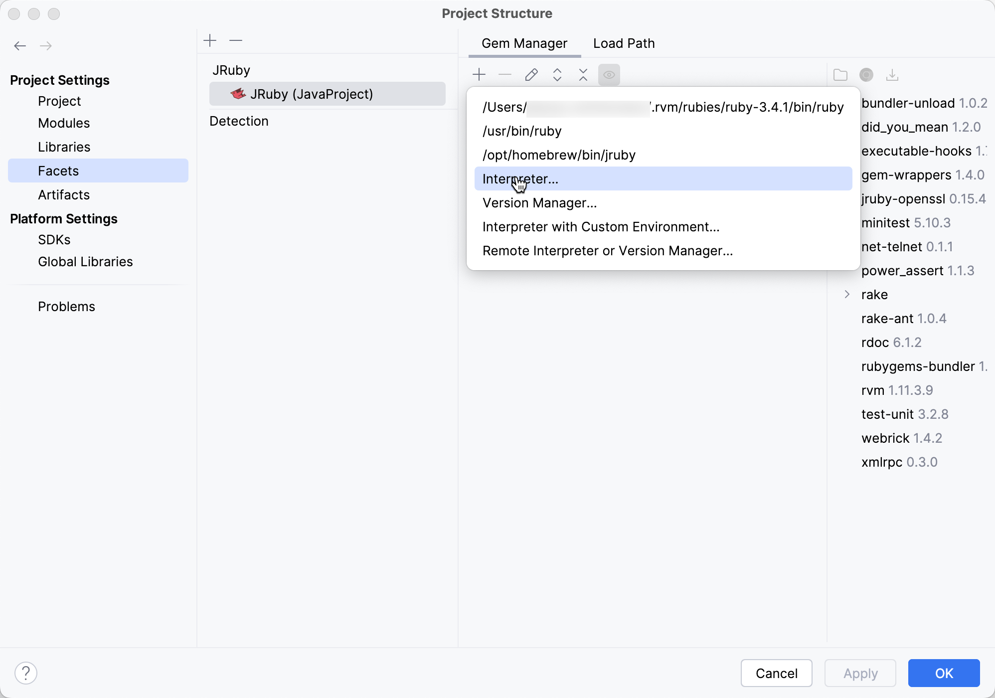 Set up JRuby integration | IntelliJ IDEA Documentation