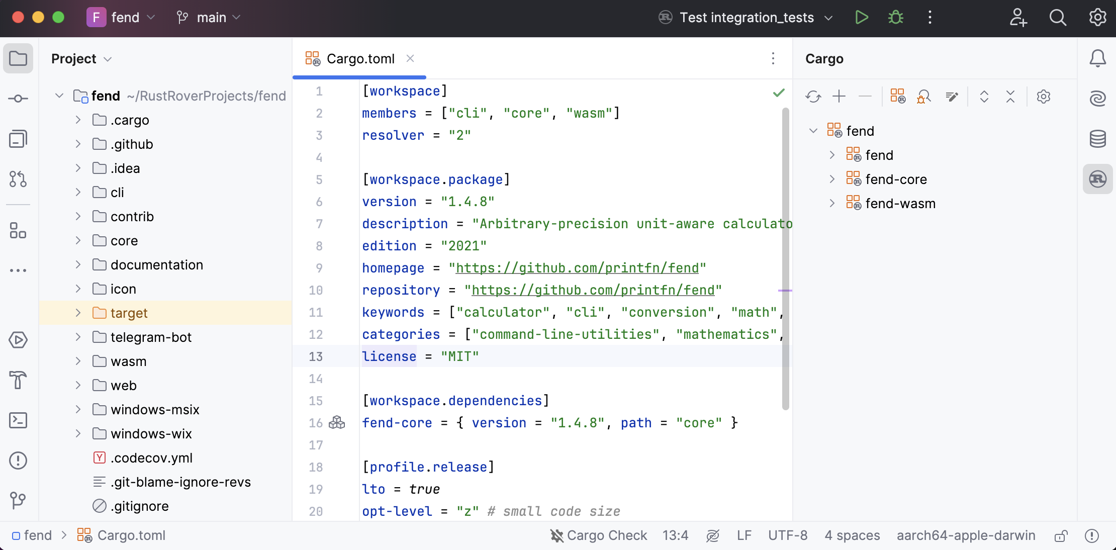 Rust | IntelliJ IDEA 文档
