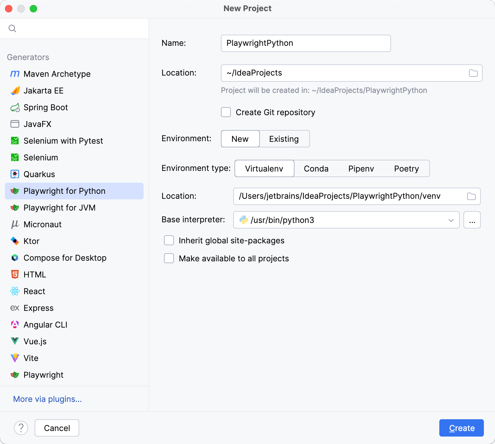 Playwright | IntelliJ IDEA Documentation