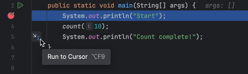 Step through the program | IntelliJ IDEA Documentation