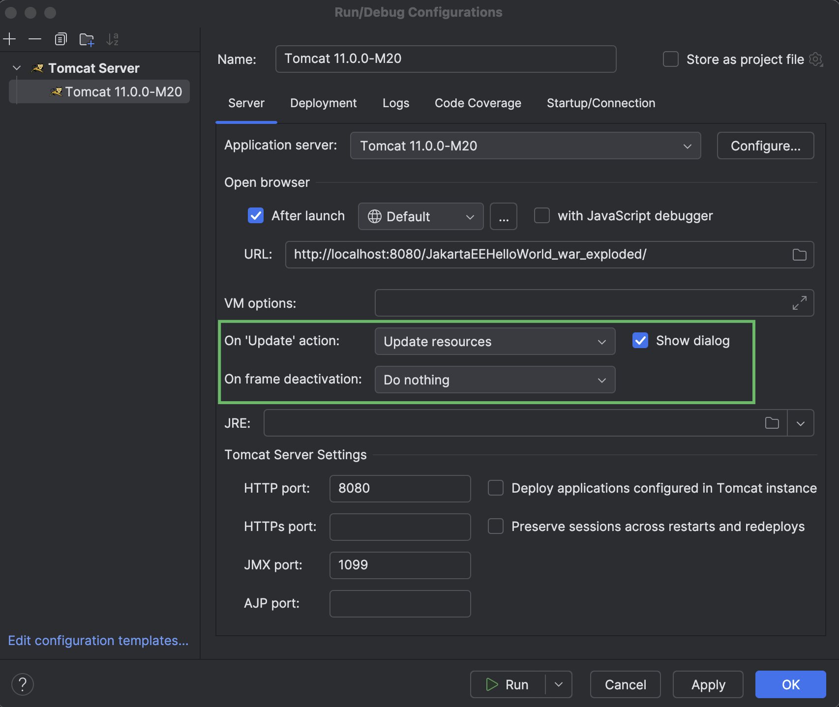 教程：您的第一个 Jakarta EE 应用程序 | IntelliJ IDEA 文档