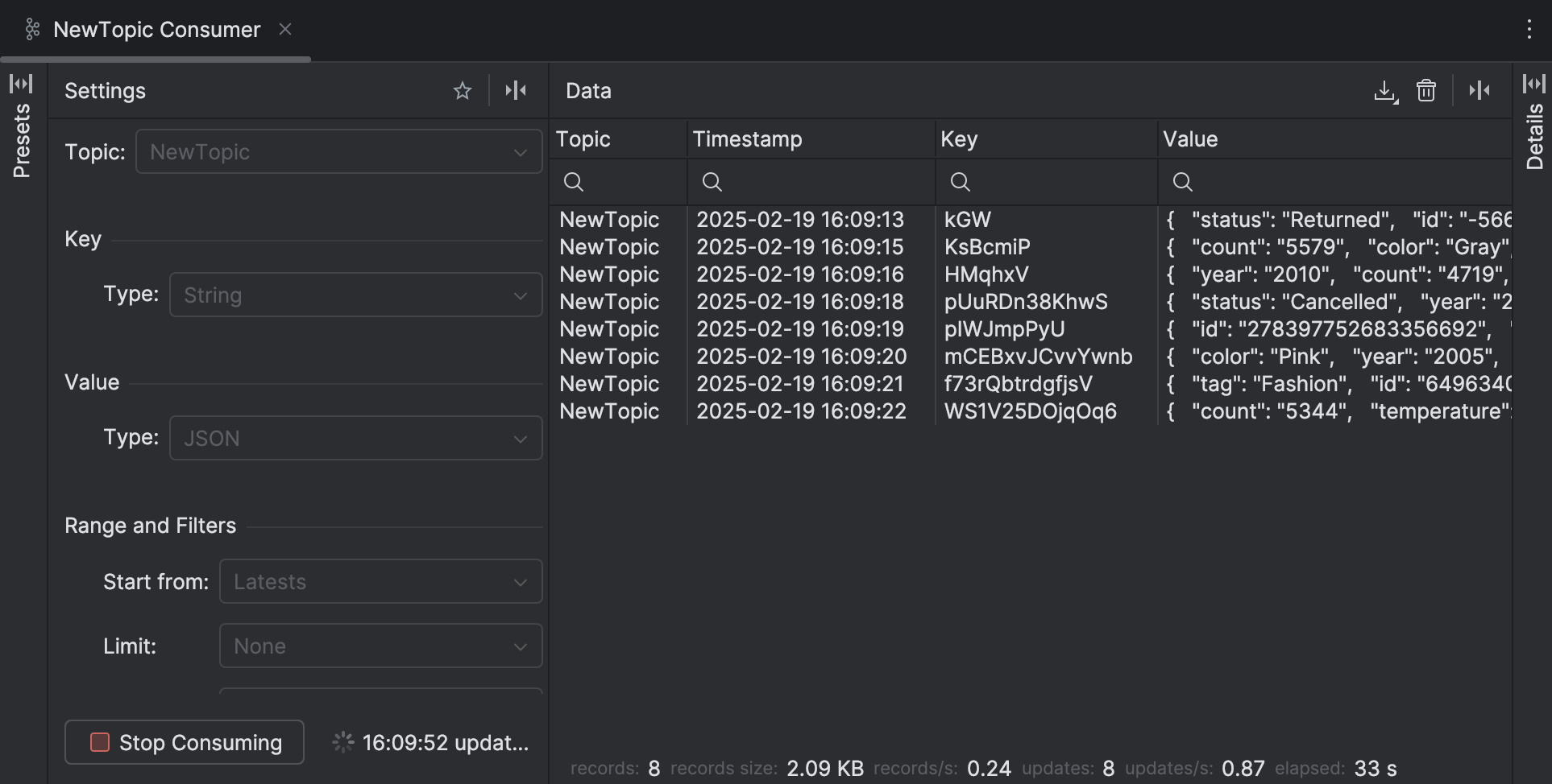Kafka | IntelliJ IDEA Documentation