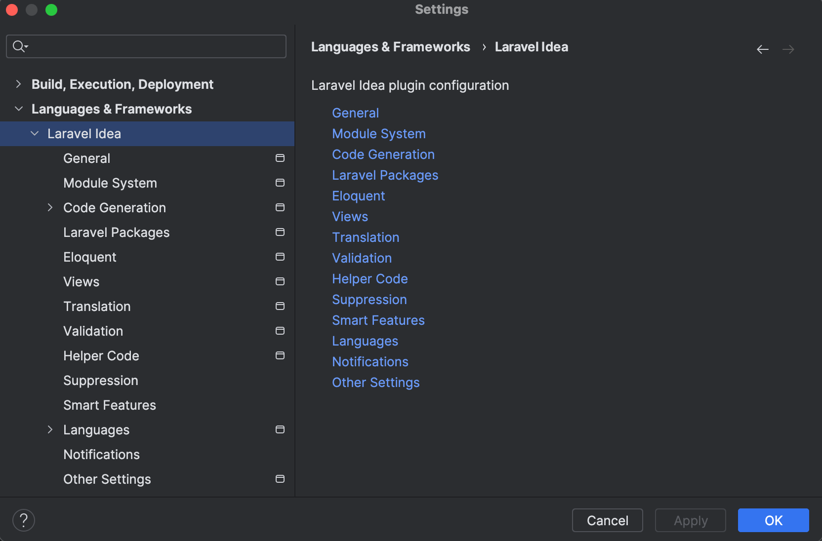 Laravel code completion and navigation | PhpStorm Documentation