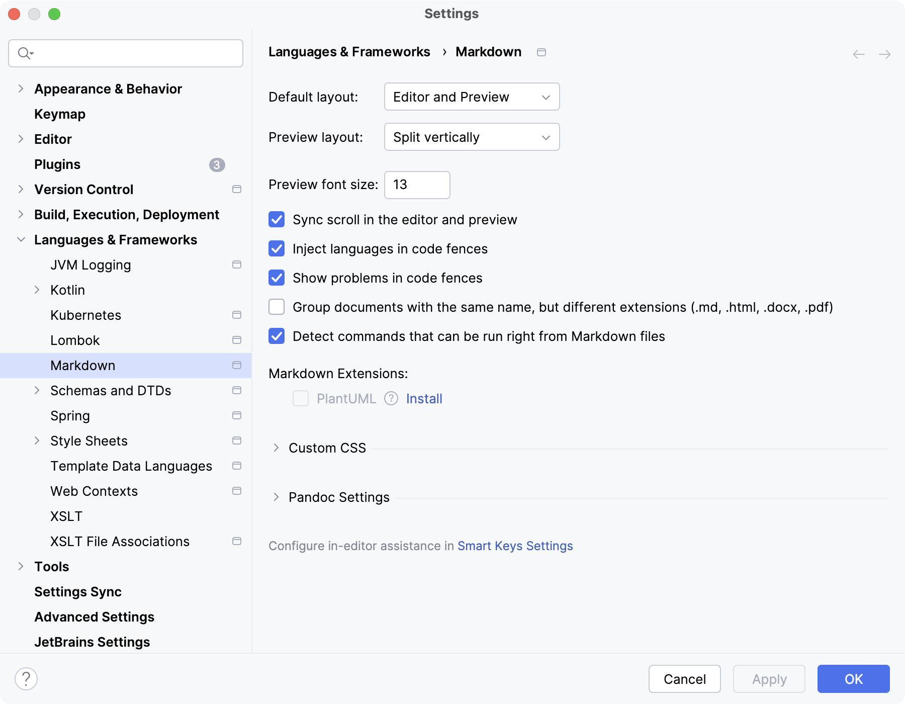 Markdown 语言设置 | IntelliJ IDEA 文档