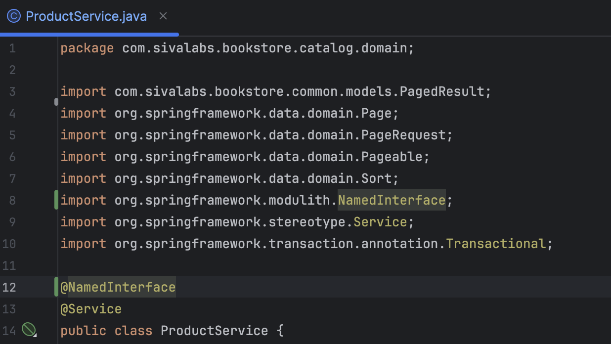 Spring Modulith | IntelliJ IDEA Documentation