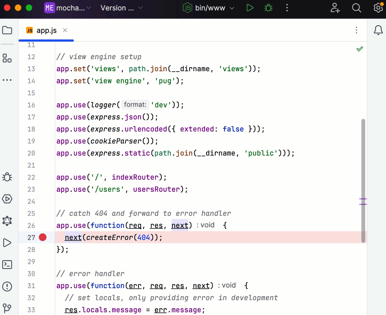 Debugging the server- and the client-side code | WebStorm Documentation