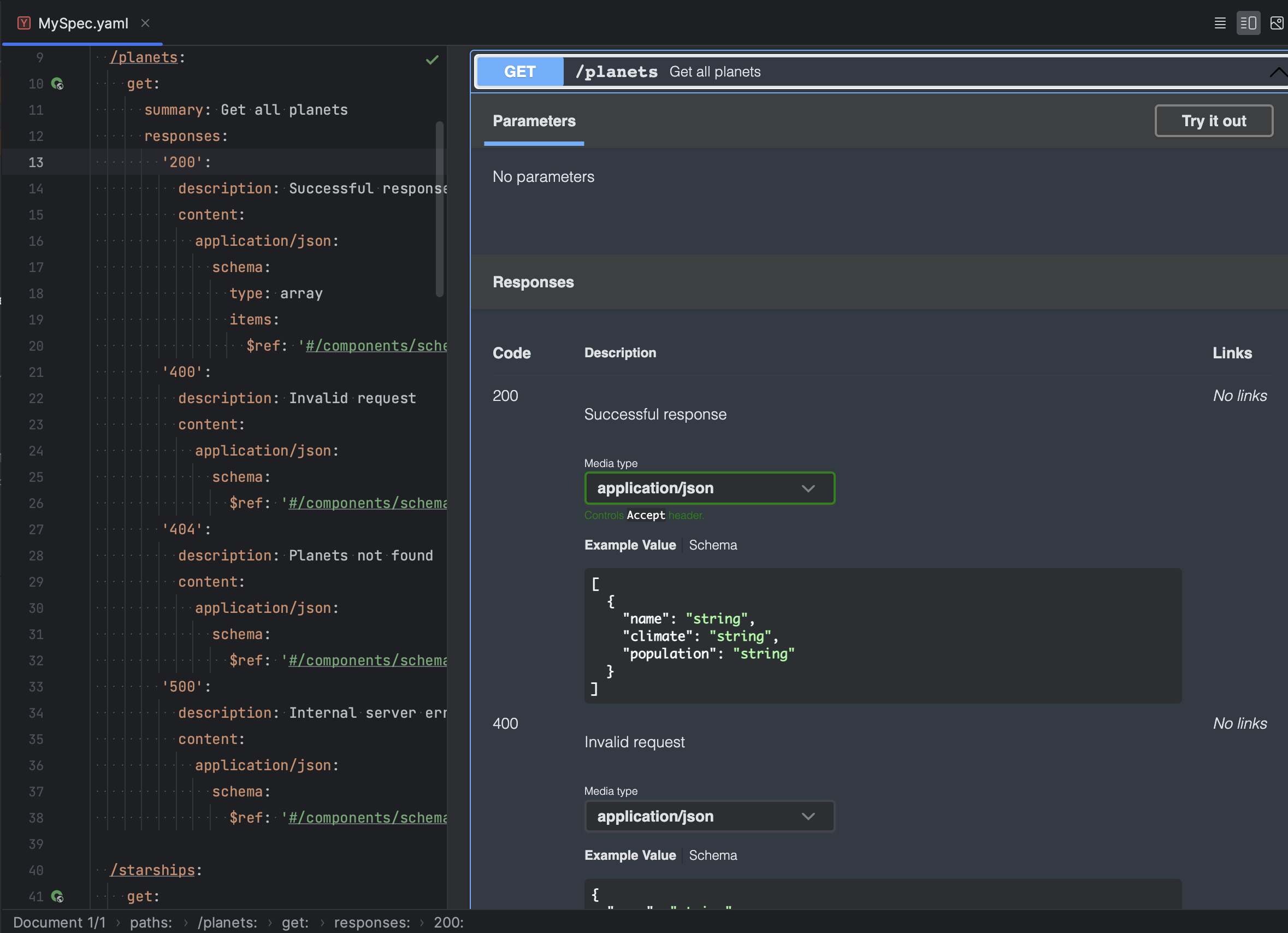 OpenAPI | IntelliJ IDEA 文档