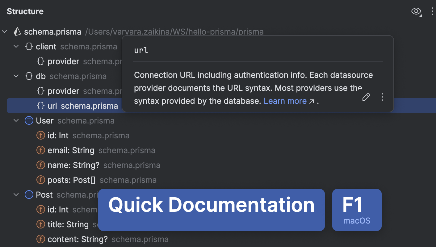 Prisma | WebStorm Documentation