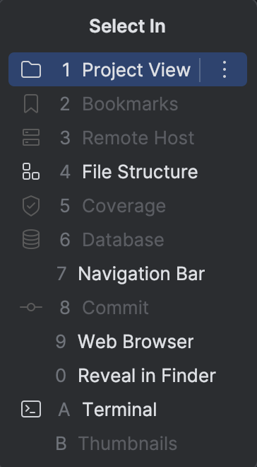 File navigation | PyCharm Documentation