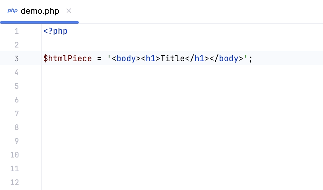 Language injections | PhpStorm Documentation