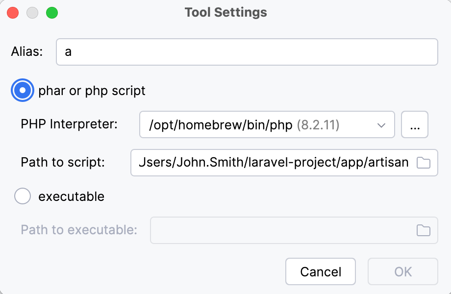 Use The Artisan Command Line Tool From Phpstorm Phpstorm Documentation 7103