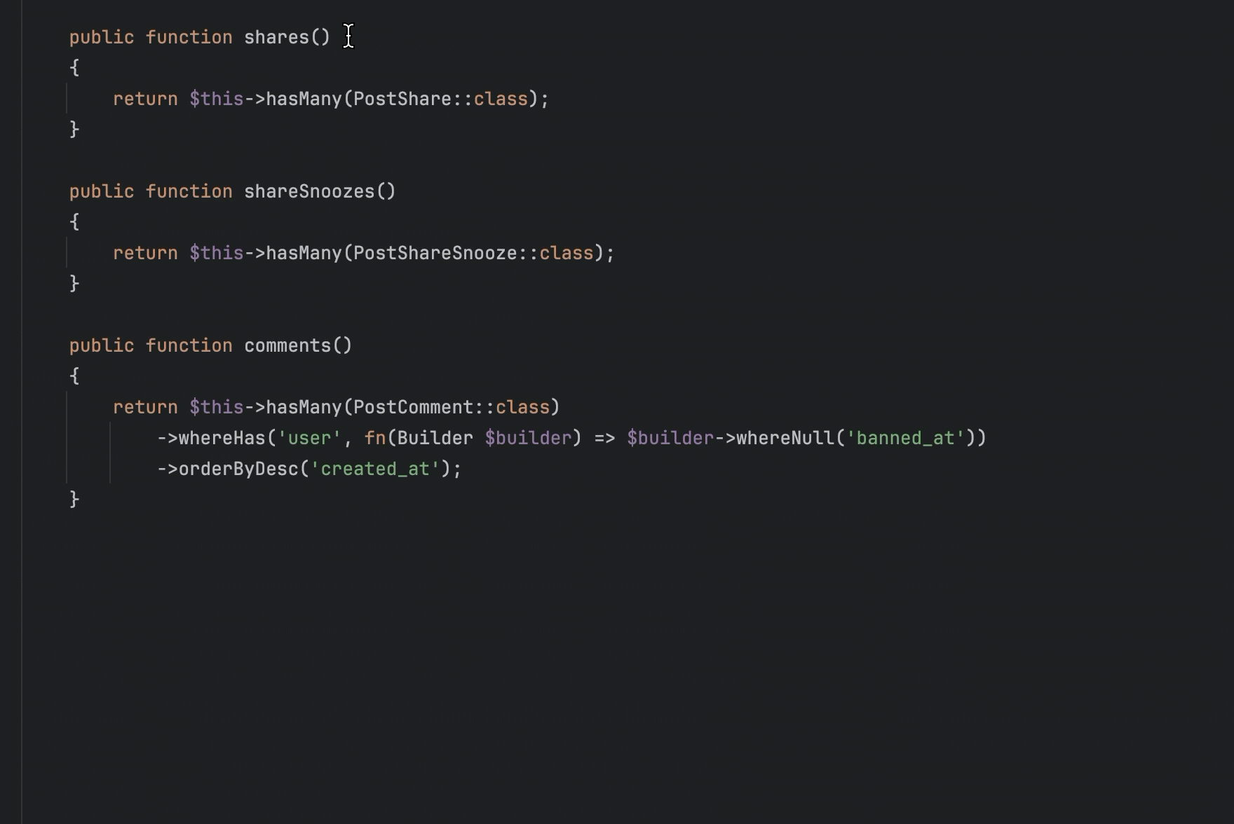 Multiple cursors and selection ranges | PhpStorm Documentation
