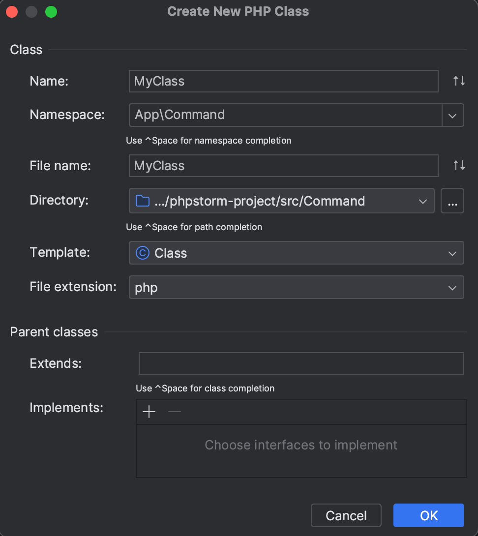 Add files and folders to projects | PhpStorm Documentation