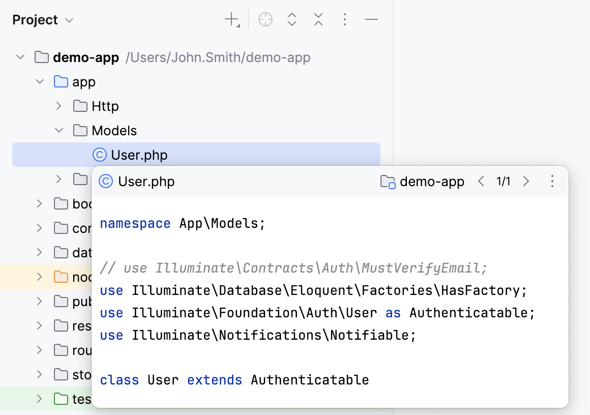 Project tool window | PhpStorm Documentation
