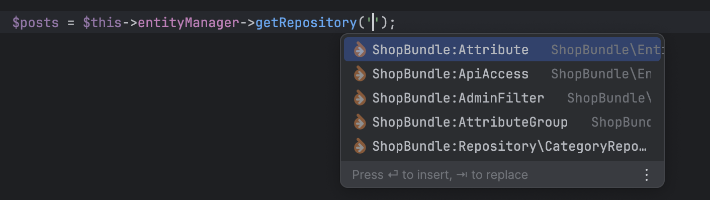 Doctrine | PhpStorm Documentation
