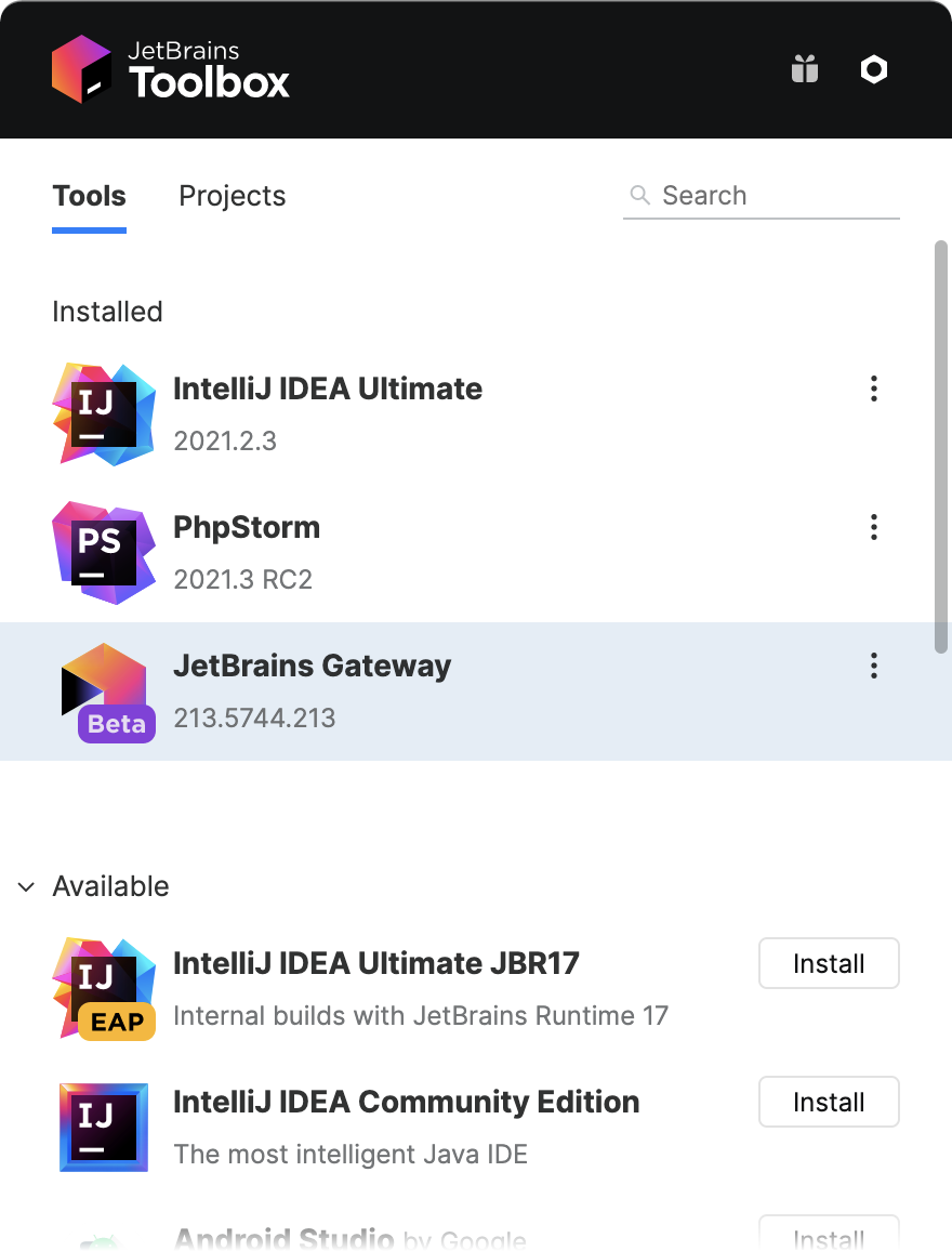 Install JetBrains Gateway | PhpStorm Documentation